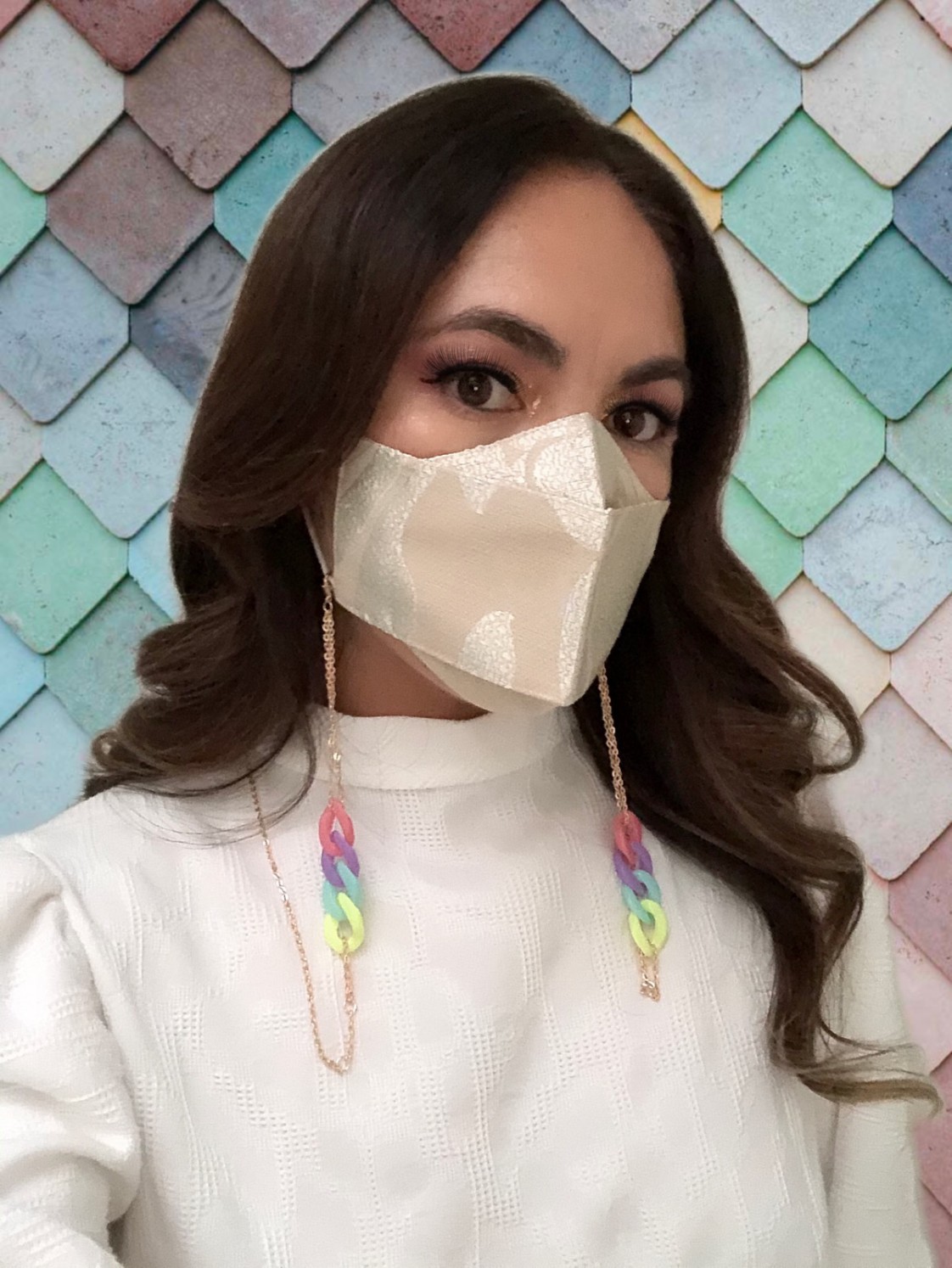 Miranda Mask Chain - Ayla Clothing